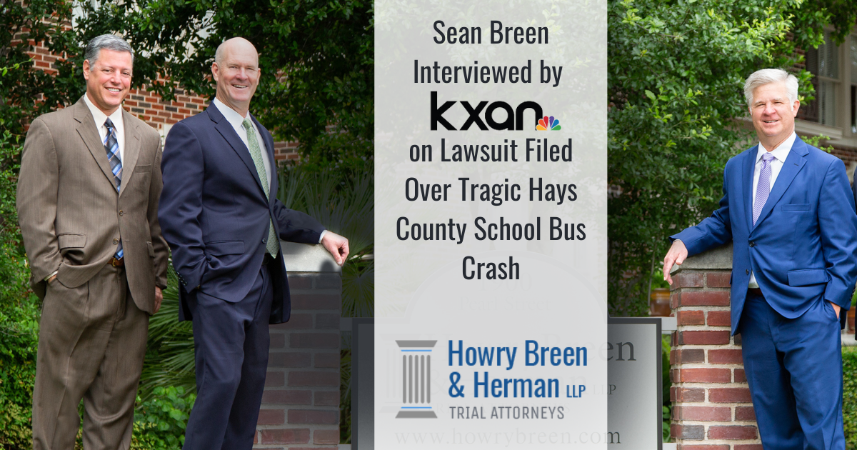 Sean Breen Discusses Lawsuit Filing Over Tragic Hays County School Bus ...